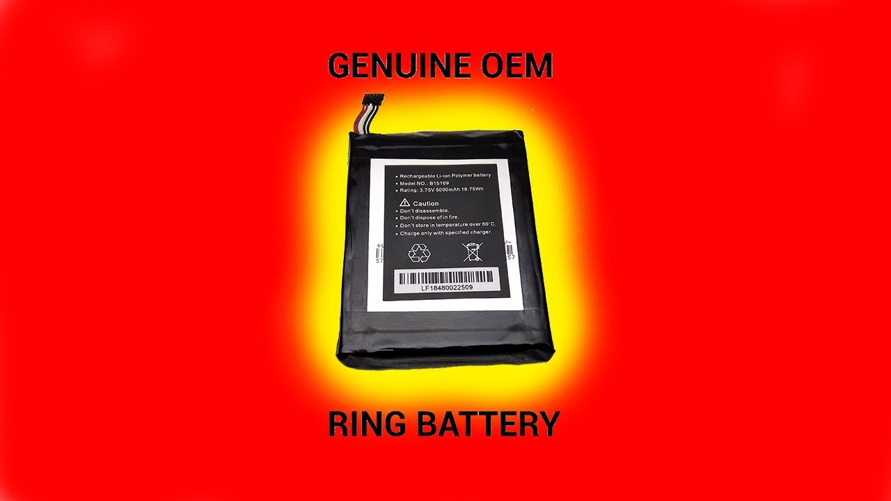 Genuine Ring Doorbell B15169 5-PIN Battery Replacement 1st Gen 3.75V ...