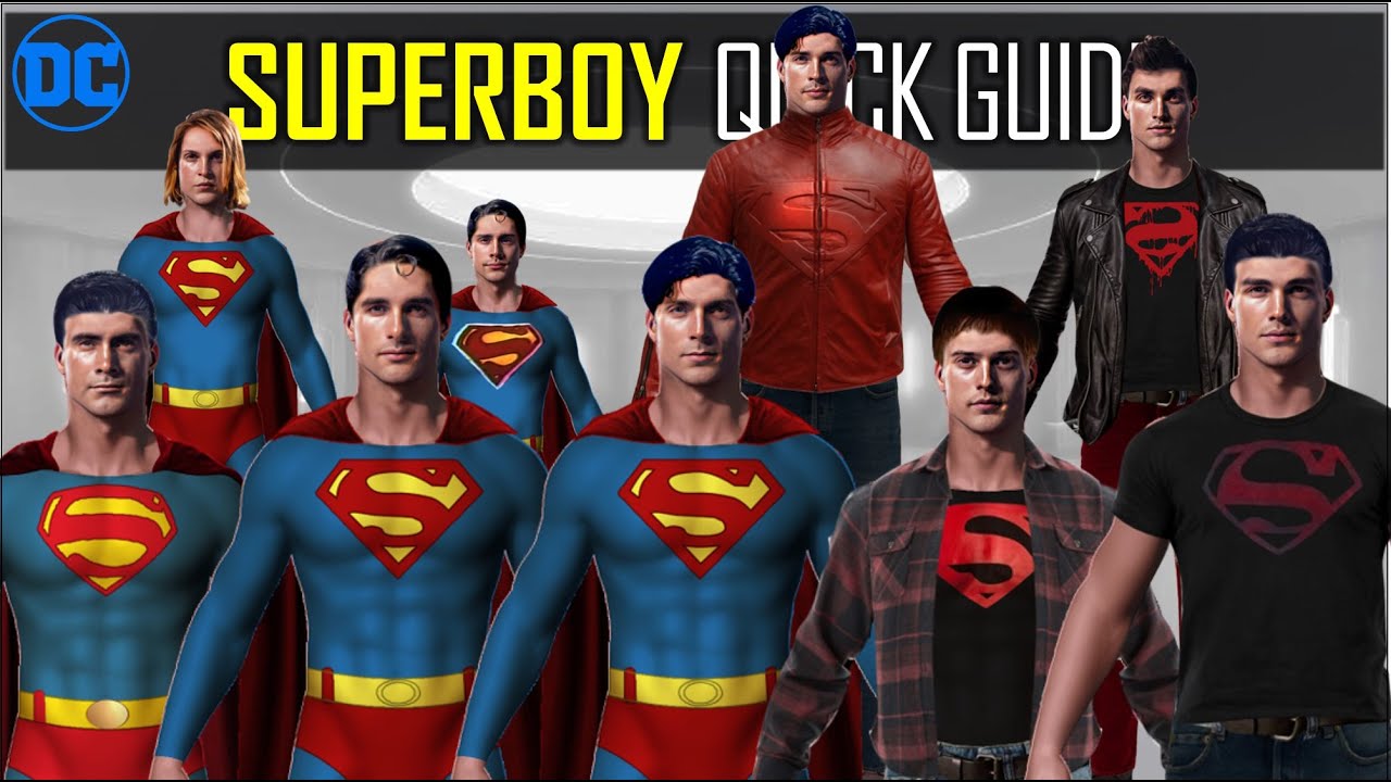 Quick rundown of ALL 9 actors suited up as SUPERBOY on screen ...