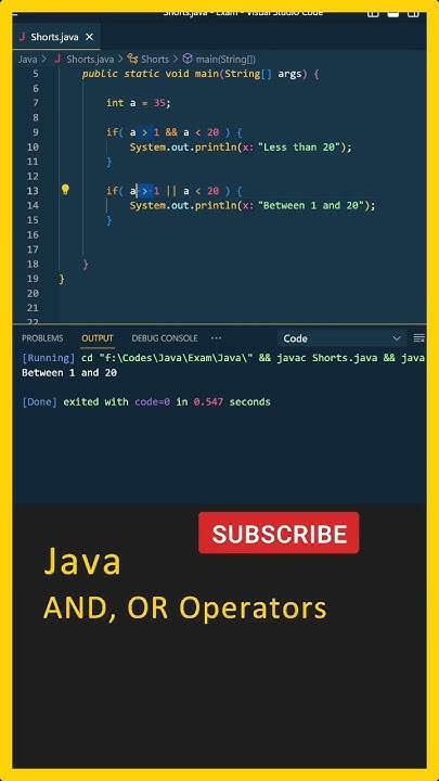 Java In Telugu: Operators in Java ( AND, OR ) Java Tutorial For Beginners, Java Basics, Core ...