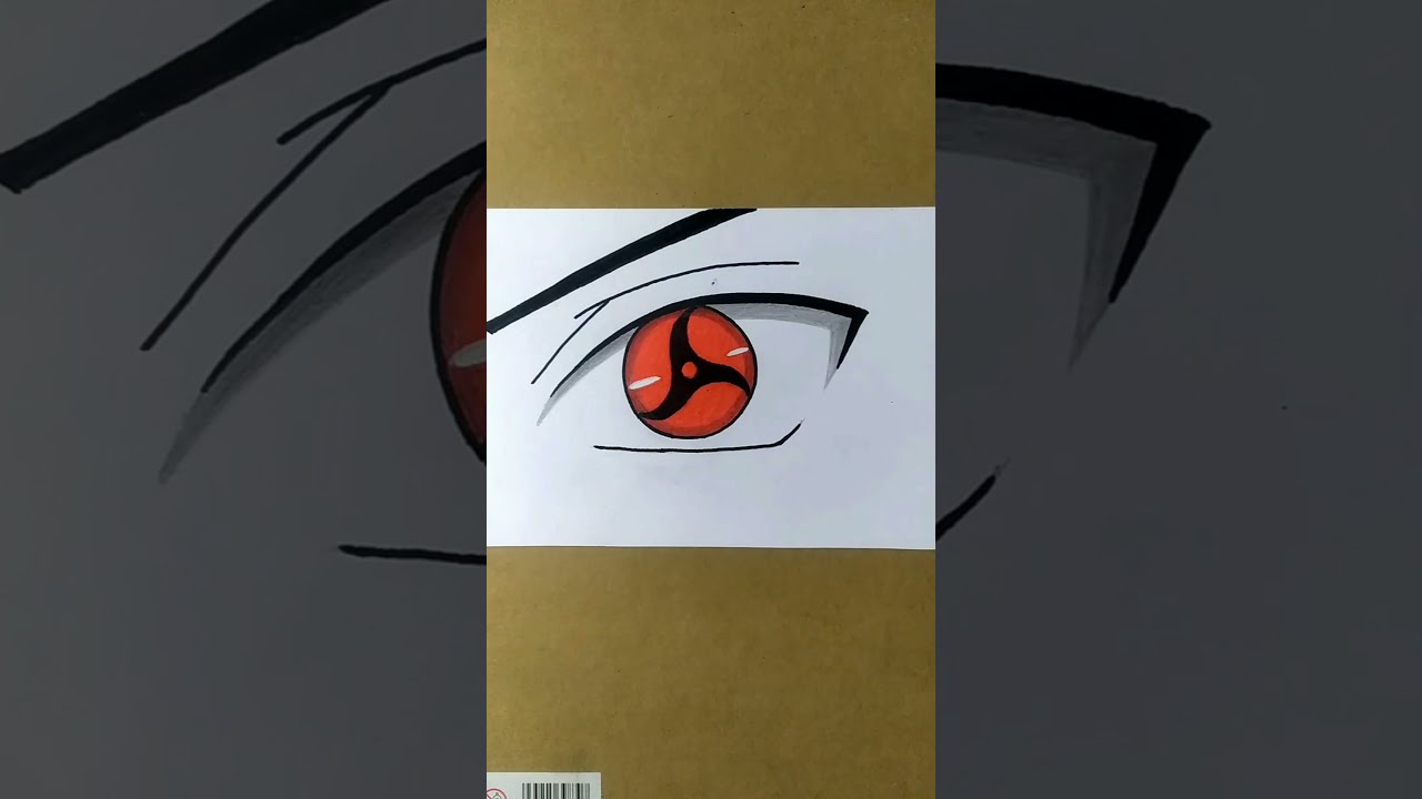 Mangekyou Sharingan Itachi Uchiha | Menggambar Mata Sharingan #shorts ...