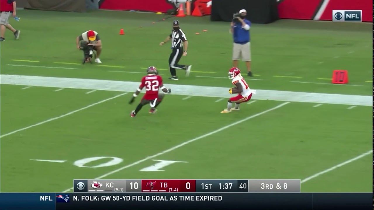 Tyreek Hill Backflip over Goalline for a Touchdown - YouTube