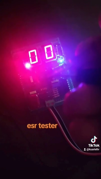 Esr Tester Capacheck Esrmeter Arduinoproject Youtube