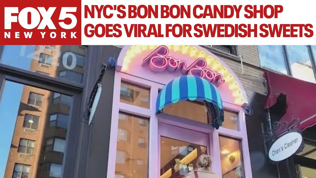 NYC's Bon Bon candy shop goes viral for Swedish sweets - YouTube