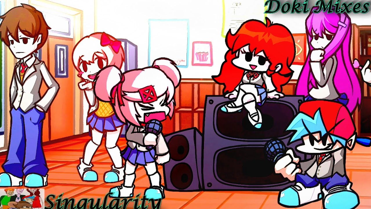 Friday Night Funkin' Doki Mixes (DDLC FNF Mod) It's Natsuki VS BF in ...