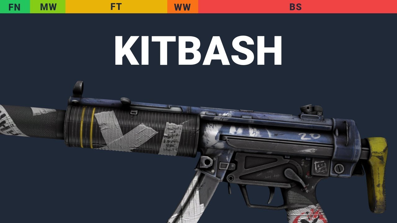 MP5-SD Kitbash - Skin Float And Wear Preview - YouTube