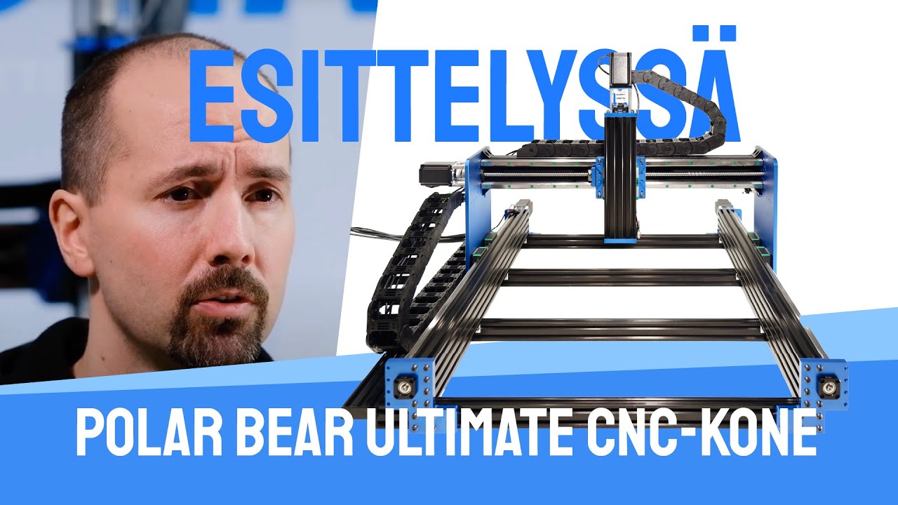 Polar Bear Ultimate CNC-kone | Kuularuuvit ja lineaarijohteet 180mm Z ...