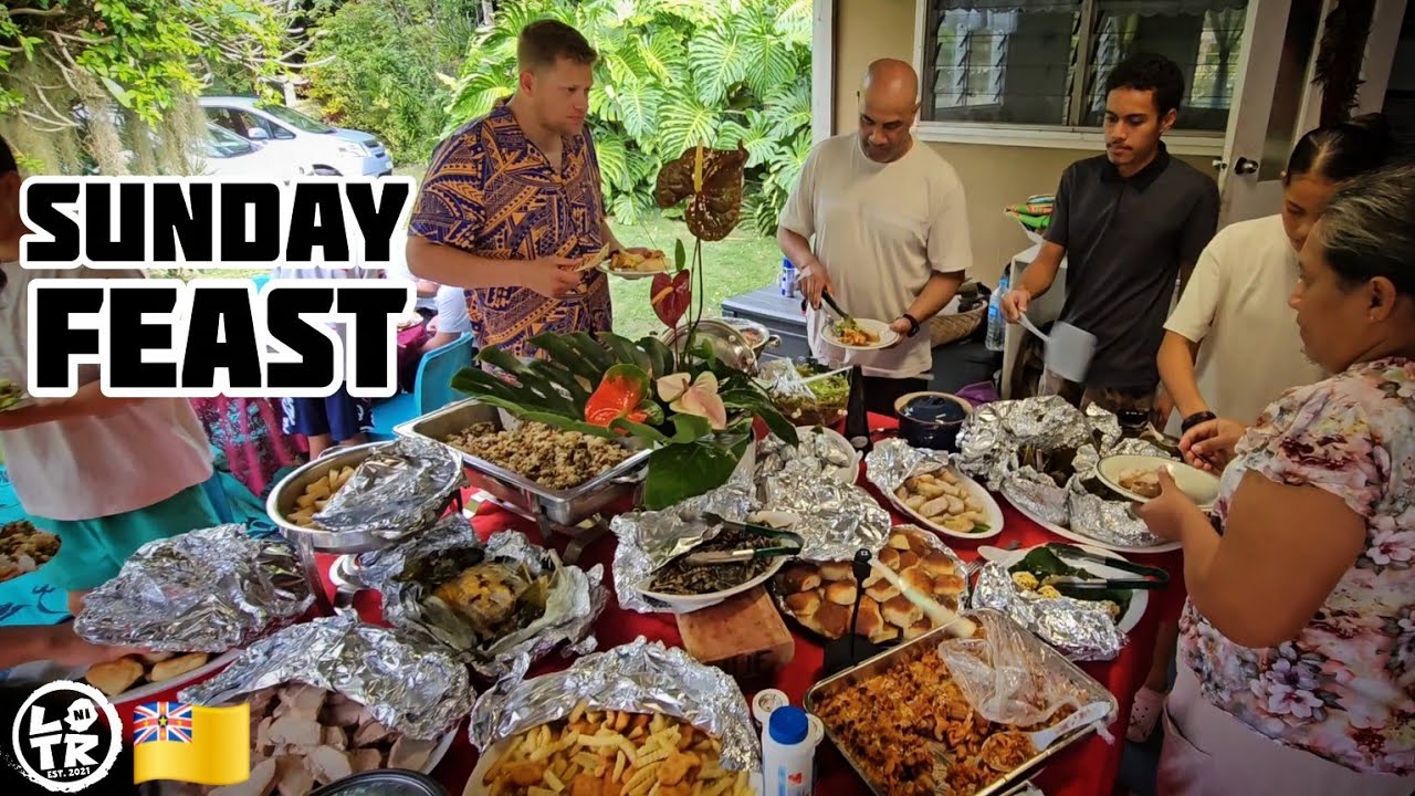 SUNDAY LUNCH: Fried Bread, Raw Sea Crabs, Lu Sipi, Umu Food, Coconut ...