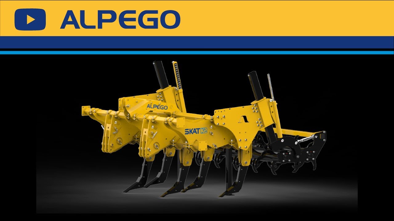Hydro-pneumatic subsoiler ALPEGO Skat K2 - YouTube