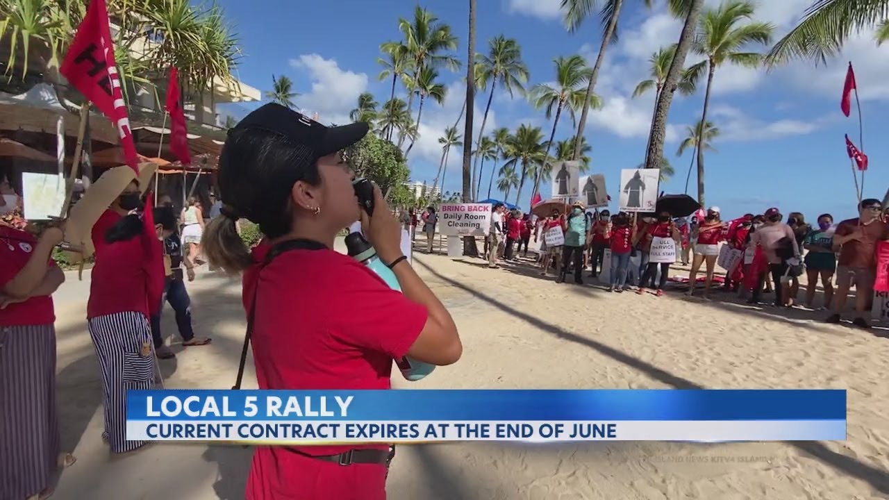"We want our jobs back" | Unite Here Local 5 Union holds rally in ...