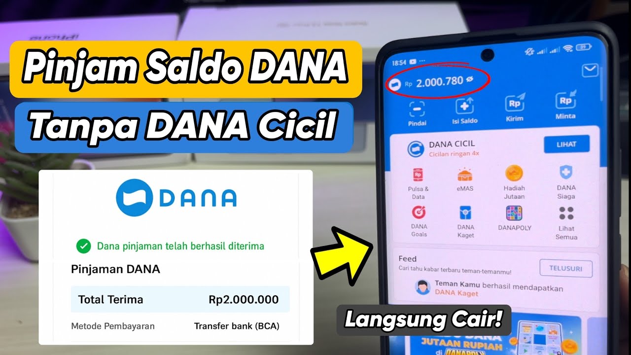 Pinjaman Saldo DANA Langsung Cair | Tanpa Dana Cicil - YouTube