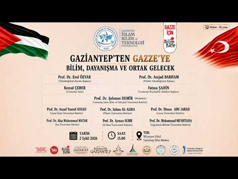 Gazze İçin Bilim Kafe: Gaziantep'ten Gazze'ye-Bilim, Dayanışma ve Ortak Gelecek