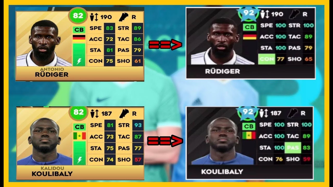 DLS 23 - Nâng Cấp Bộ Đôi Trung Vệ Rudiger Và Koulibaly - Sơn Gaming ...