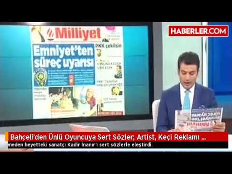 Devlet Bahçeli'den Ünlü Oyuncuya Sert Sözleri