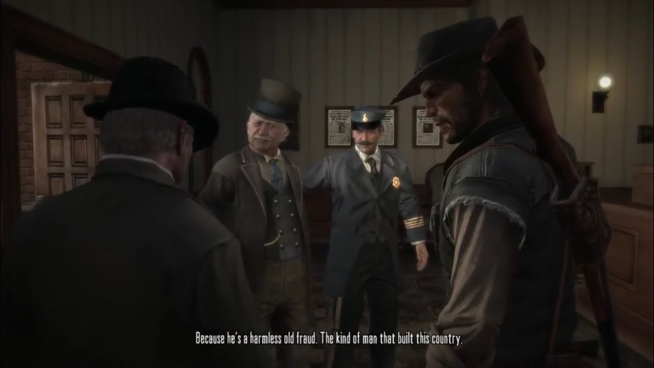 RDR1: John Marston Asks Agent Ross to Free West Dickens (Cutscene ...