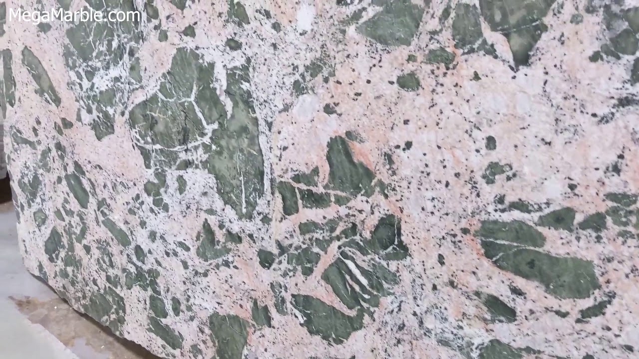 Ella Green Granite Slabs - YouTube