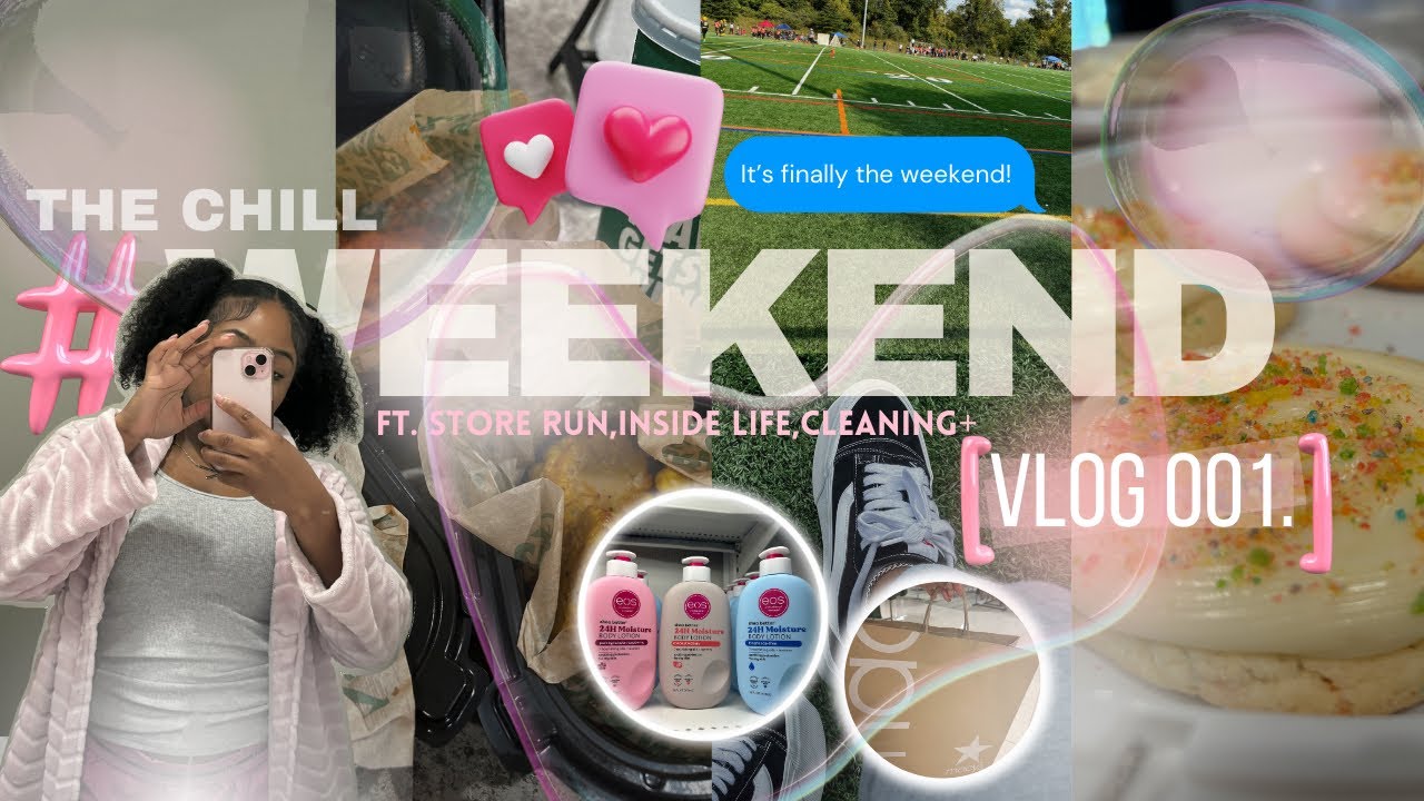 CHILL WEEKEND VLOG+* (football game, errands, chill) - YouTube
