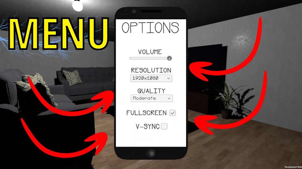 Adding a MENU to My Horror Game - YouTube