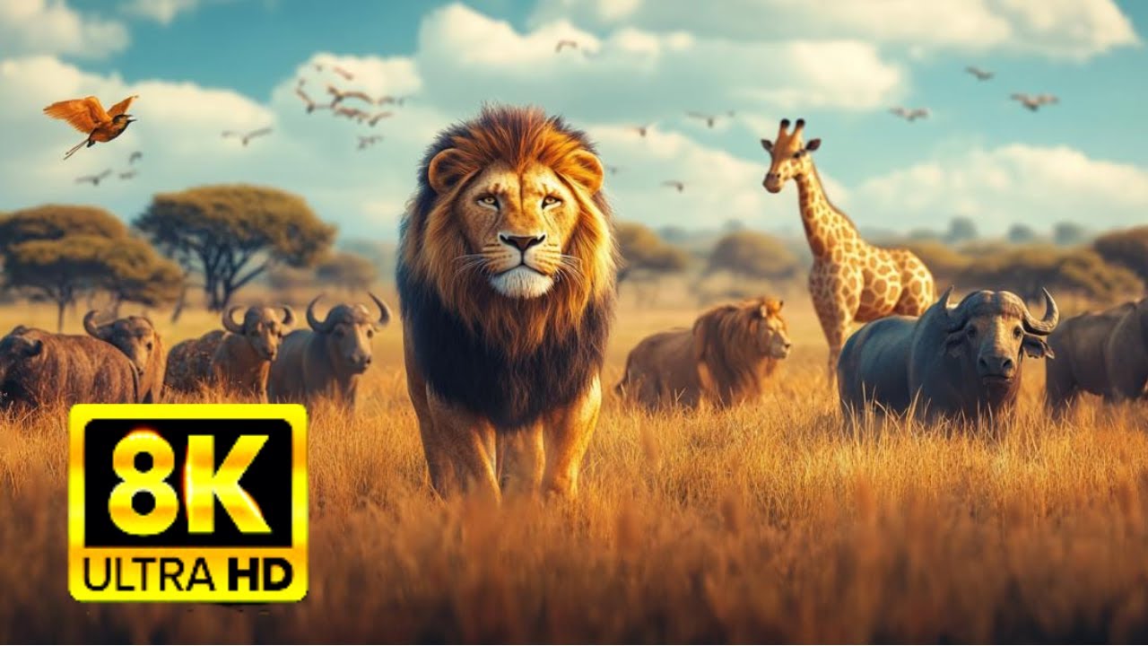 8K Video Ultra HD 240 FPS - Full Color Of Animals - YouTube