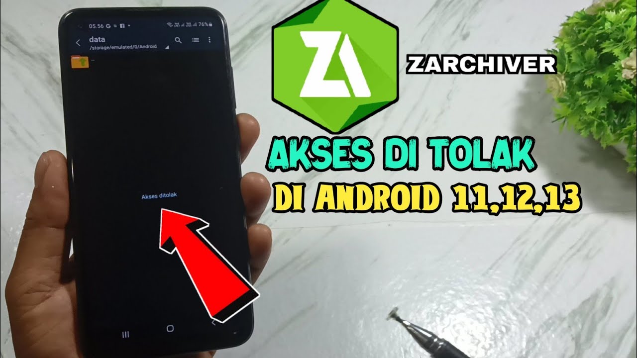 cara mengatasi zarchiver akses di tolak di android 12.13.13 - YouTube