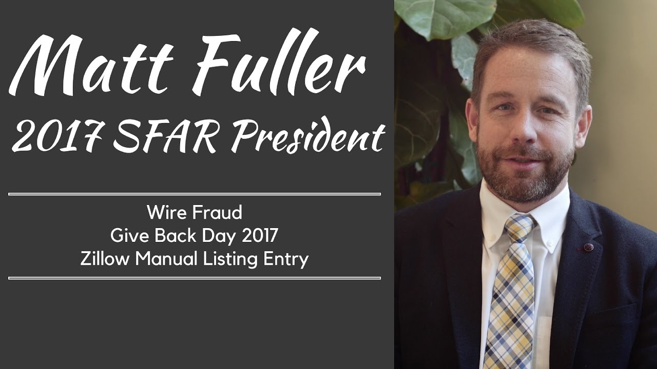 Message from SFAR President Matt Fuller - YouTube