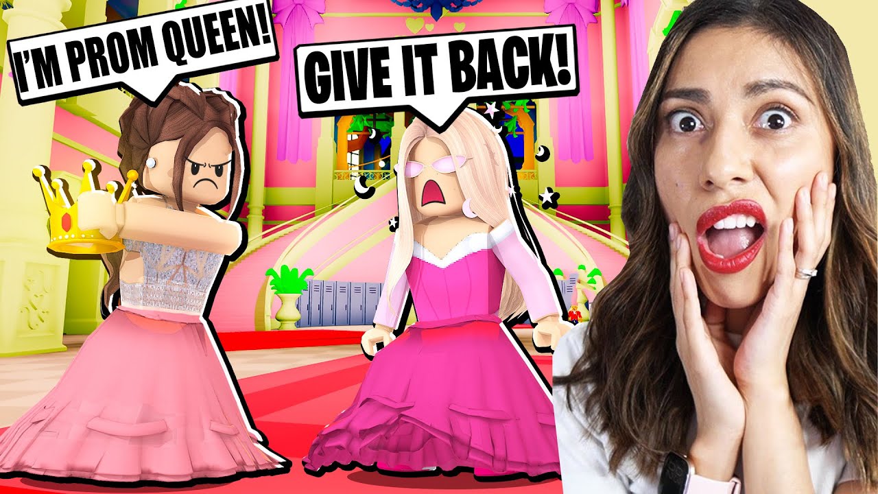 I STOLE THE CROWN and BECAME PROM QUEEN! *I GOT CAUGHT* (ROBLOX ...