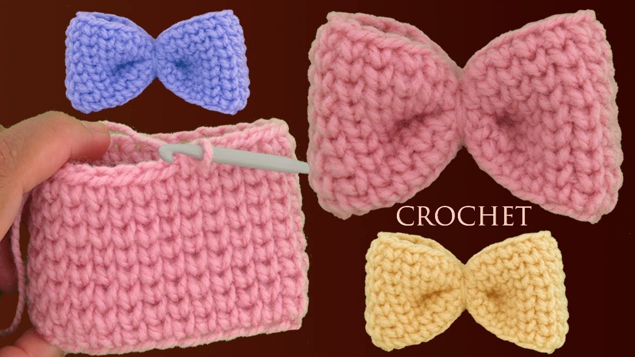 Como tejer a crochet punto bajo imitación punto dos agujas para moños ...