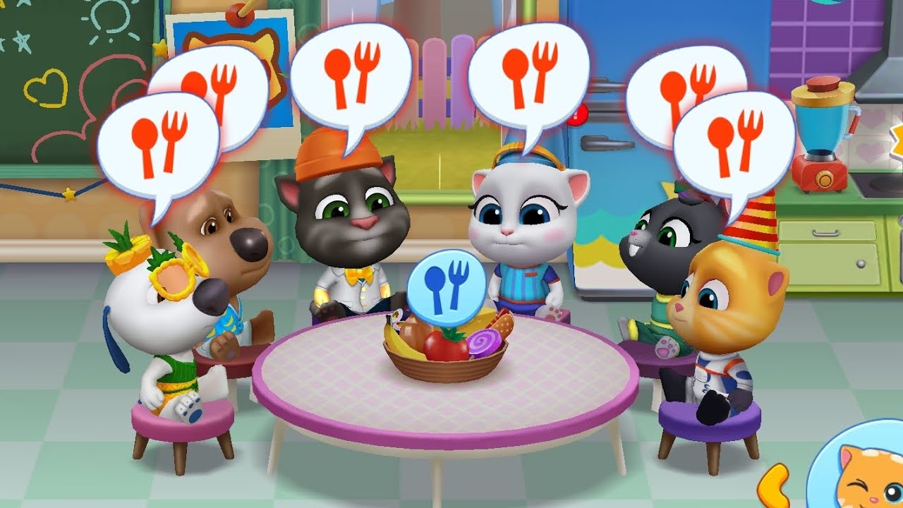 🐈🐈‍⬛😂🐈🐈‍⬛New Update talking Tom Friends Funny eating food moments ...