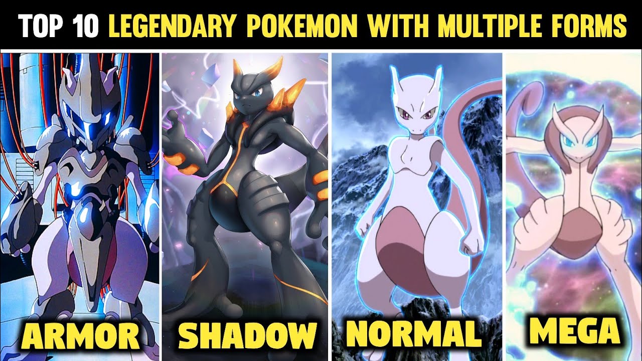 Top 10 Legendary Pokemon With Multiple Forms | Legendary Pokemon With ...