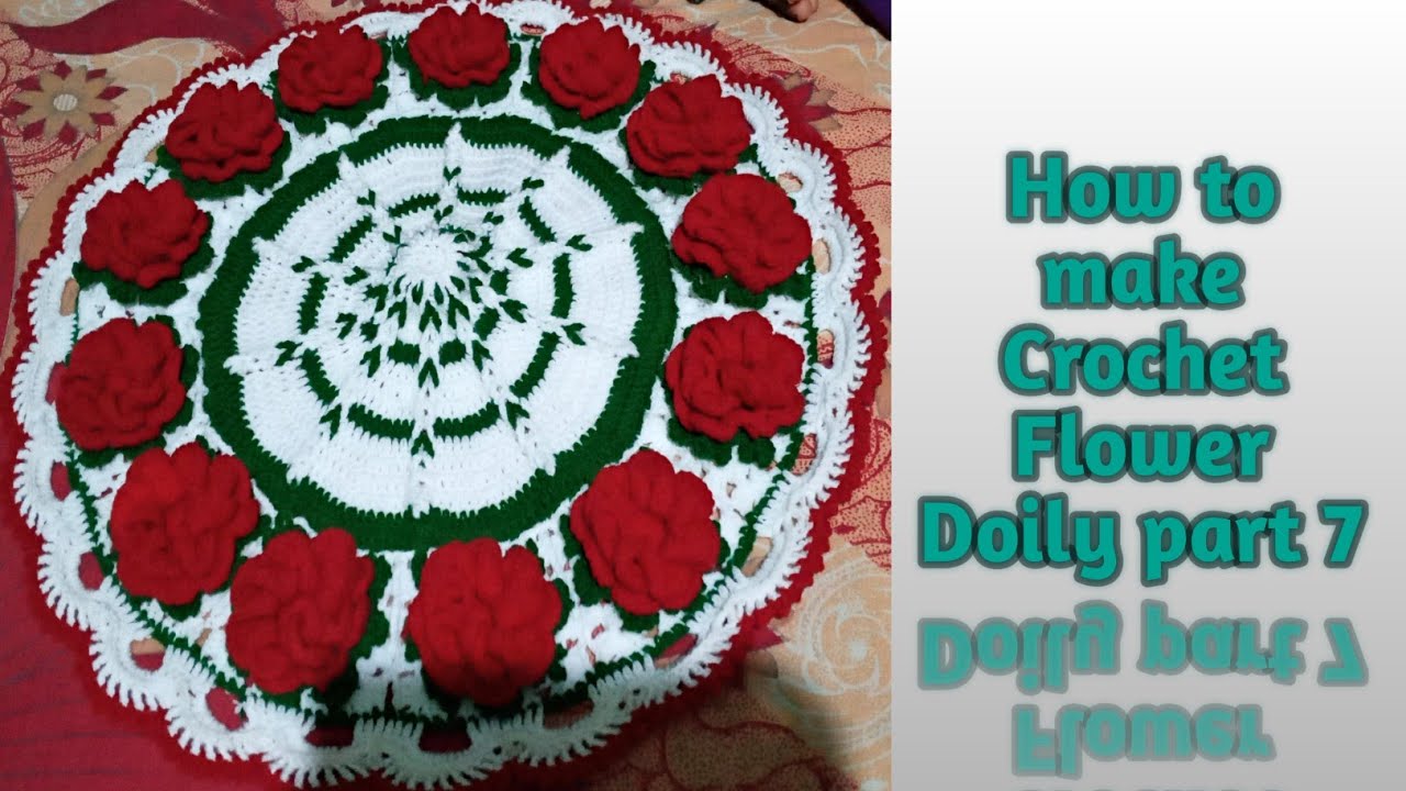New woolen Crochet Thalposh Design /crochet doily/Tablecloth/crochet ...