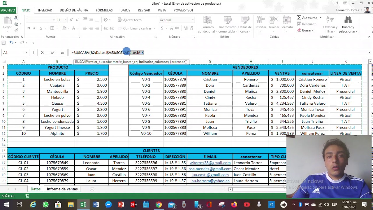 Video Sena explicativo Microsoft excel 2016 - YouTube