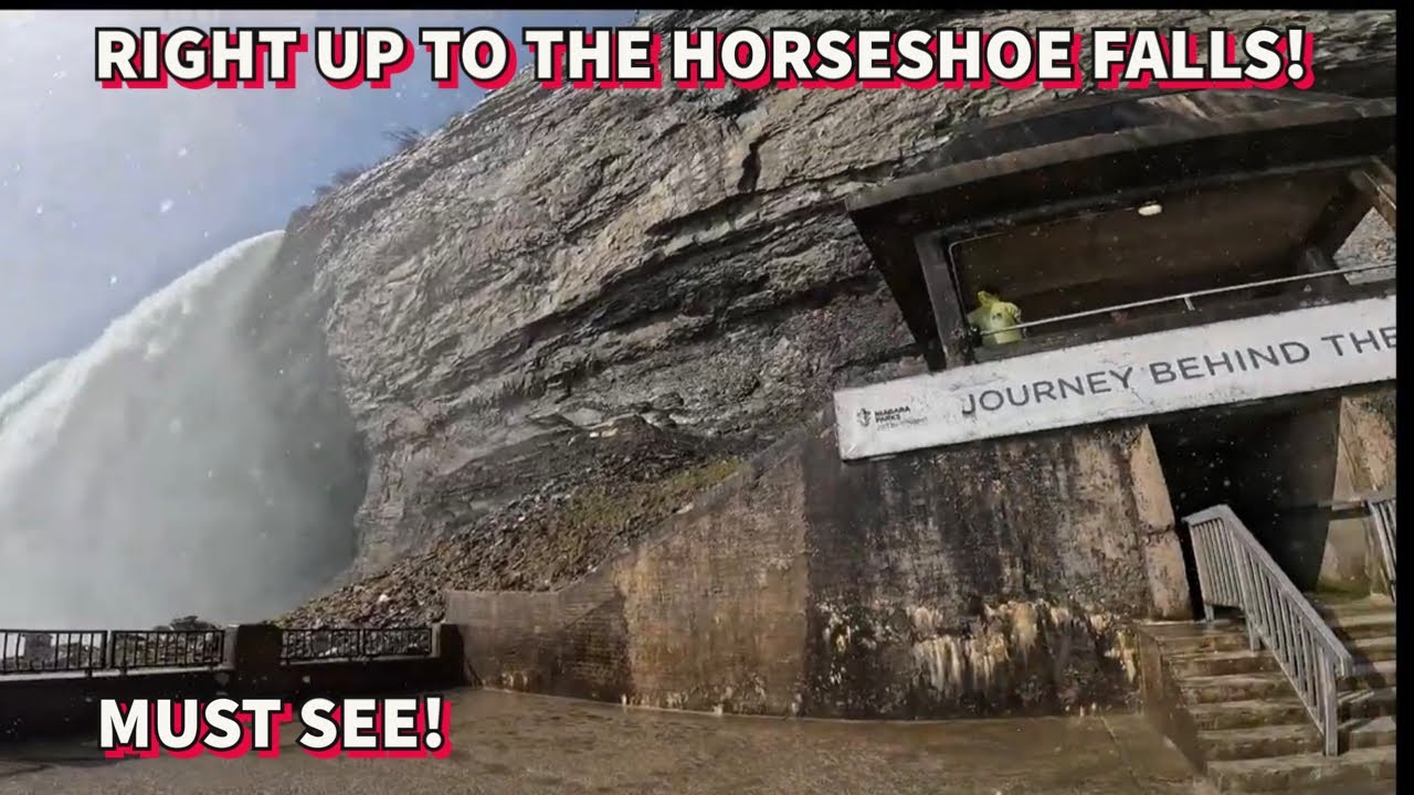 WALK BEHIND THE FALLS! JOURNEY BEHIND THE NIAGARA FALLS CANADA ...