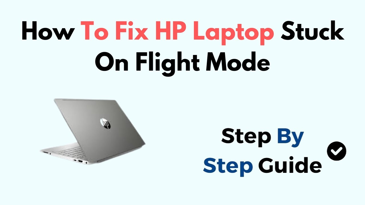 How To Fix HP Laptop Stuck On Flight Mode Windows 11 - YouTube