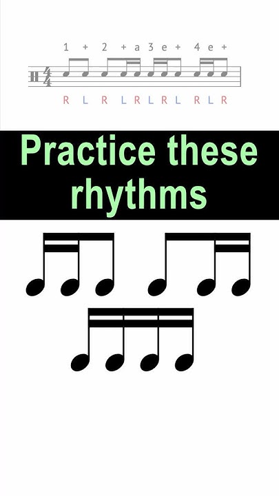 16th Note Rhythm Exercise @ 80 bpm - YouTube