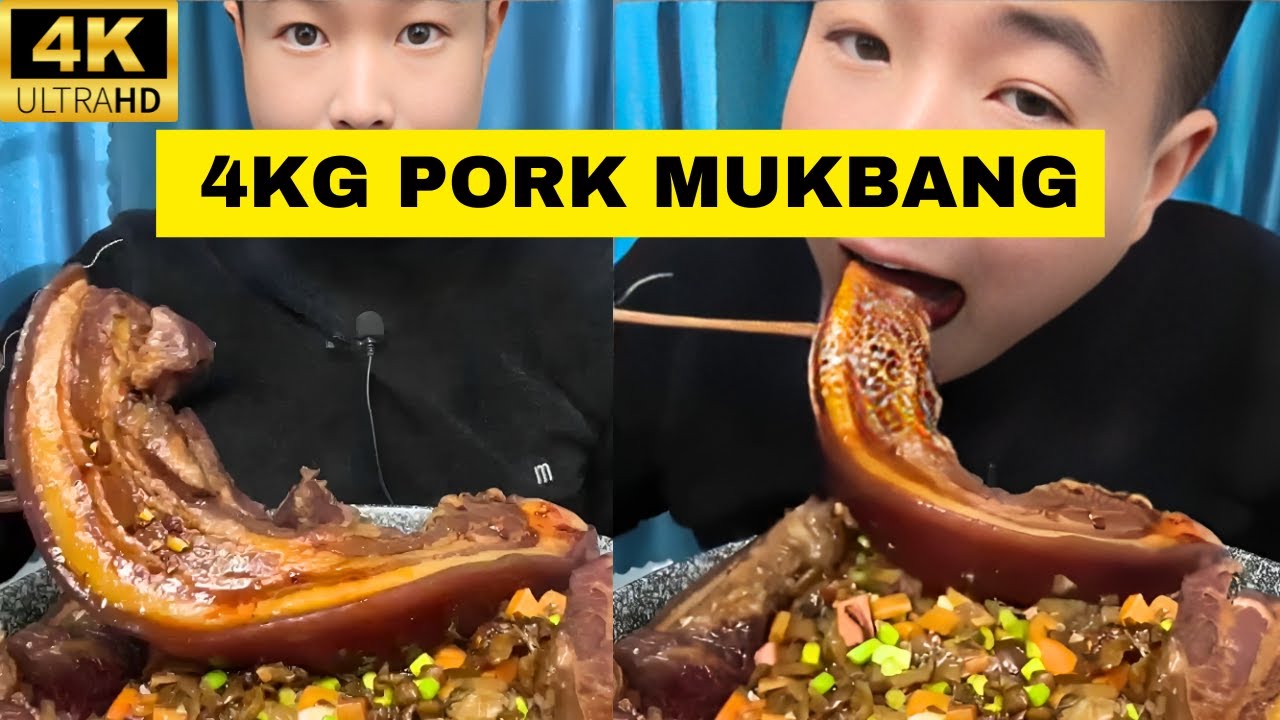 4KG Pork Mukbang ASMR | Spicy Pork Eating Challenge | Mukbang Challenge ...