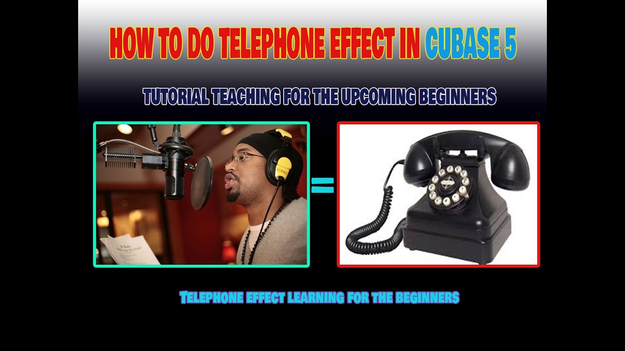 How to do telephone effect in Cubase 5 - YouTube