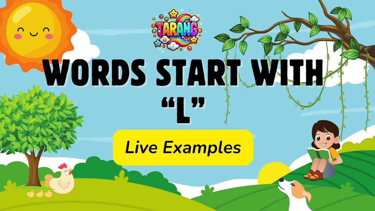 L Words for Kids | Learn Words That Start with L | Alphabet Learning ...