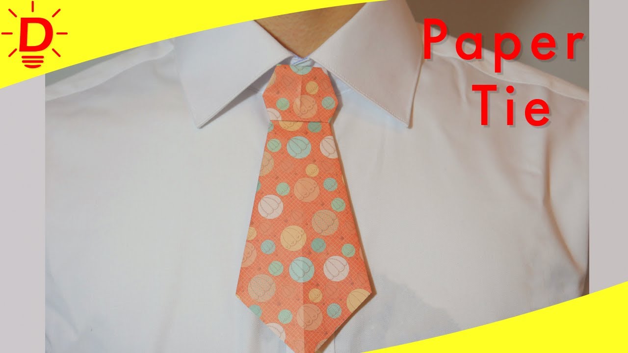How to Make a Tie out of Paper | Origami Tie - YouTube