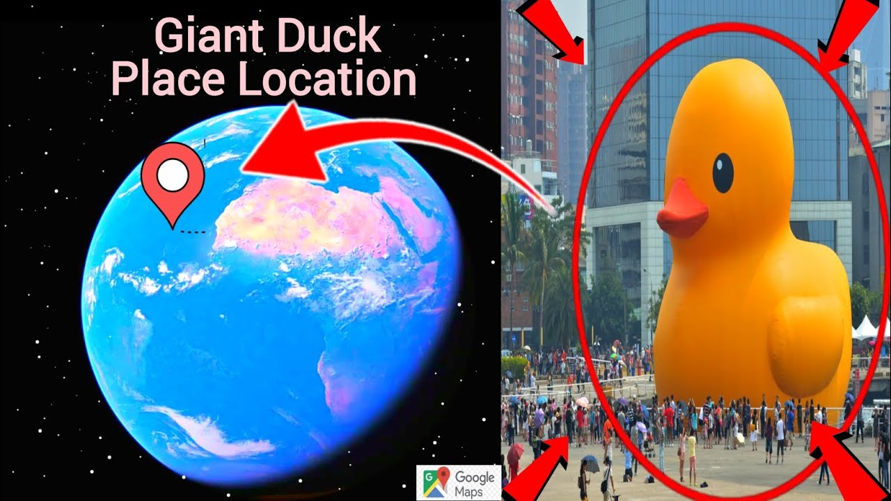 I Found Giant Duck 🐤On Google Earth Google maps #googlemaps # ...