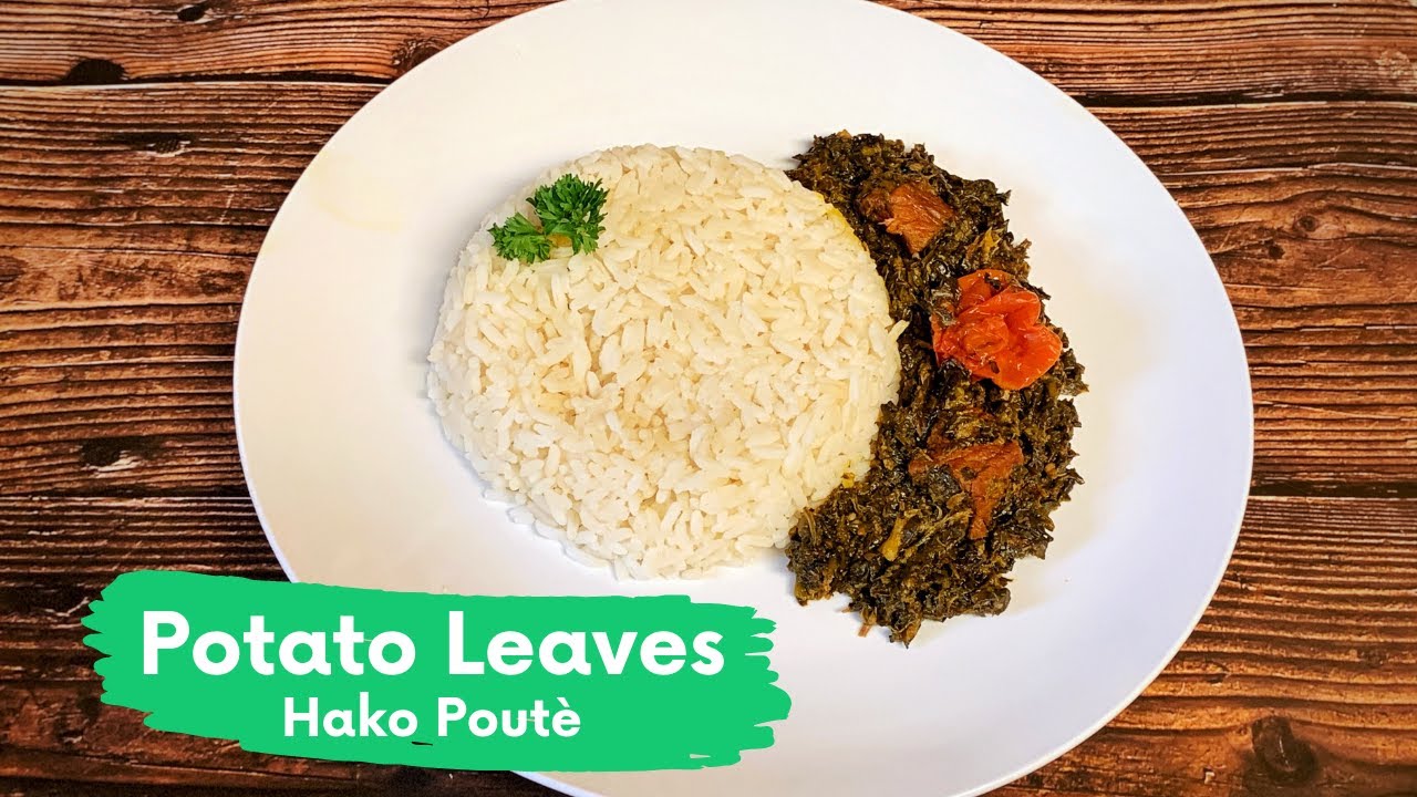 Potato Leaves Recipe | Sauce Feuilles de Patate Douce | Hako Poutè 🇬🇳 ...