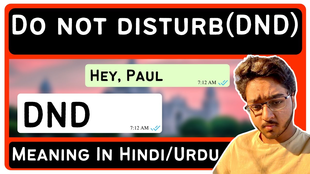 Do Not Disturb DND Meaning In Hindi Urdu Meaning Of Do Not Disturb