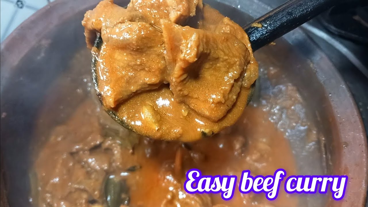 Easy beef curry recipe /How to make Beef curry / Simple beef curry ...