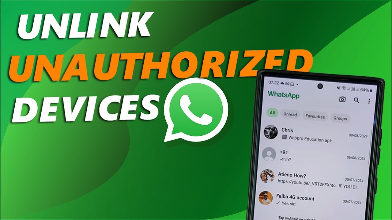 How To Unlink Unknown Devices From WhatsApp Account - YouTube