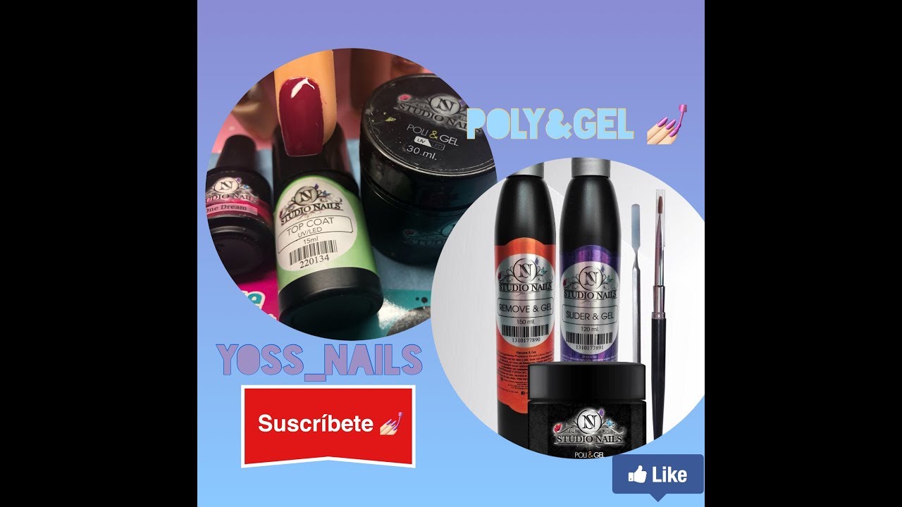 Poly&gel Studio Nails - YouTube