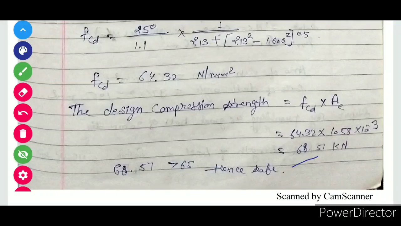 Compression Member Design of single strut P-2 by Mr. Laxman - YouTube