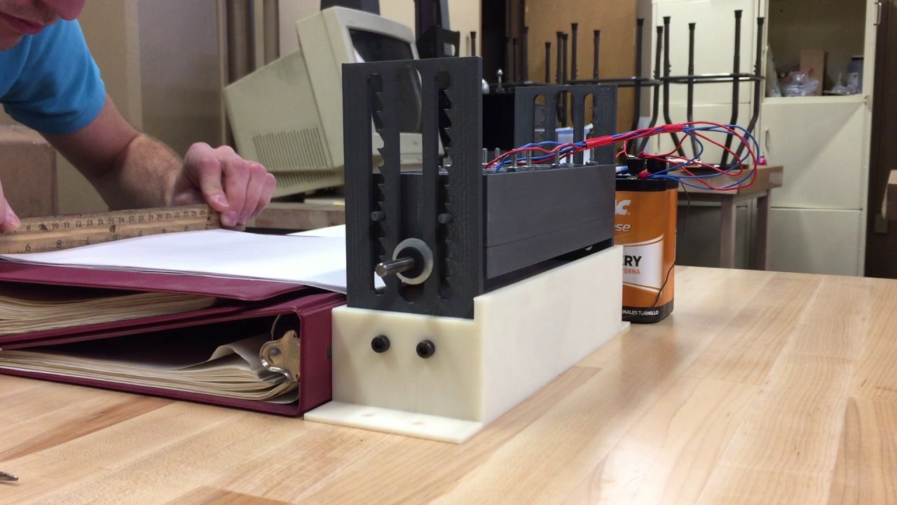 Paper Separator Prototype Test 1 - YouTube