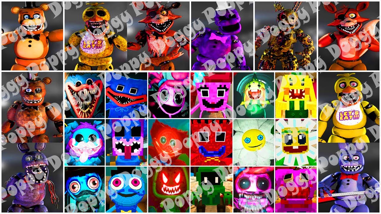 All New JUMPSCARE OF FINAL BOSS Poppy Playtime & Five Night At Freddy ...