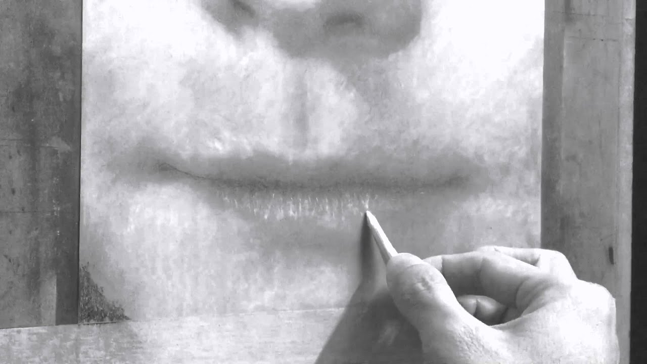 Lip Drawing (Sfumato) by Fuquan Junze - YouTube