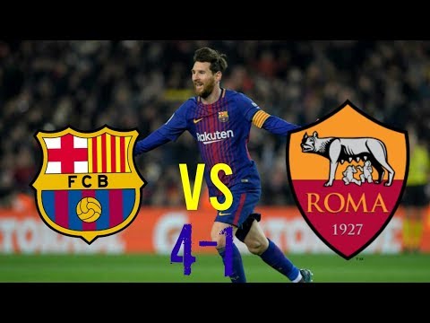 Barcelona vs Roma 4-1,All goal & extended highlights 4/04/2018