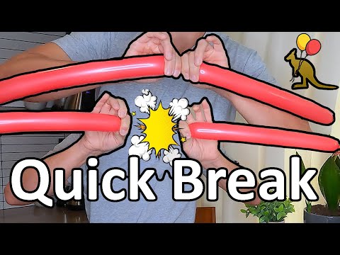 Quick Break - Beginner Balloon Twisting Technique #1 (MOST VALUABLE ...