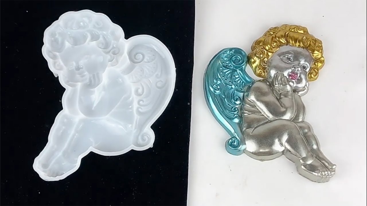 Little Angel Relief Decoration Resin Mold - YouTube